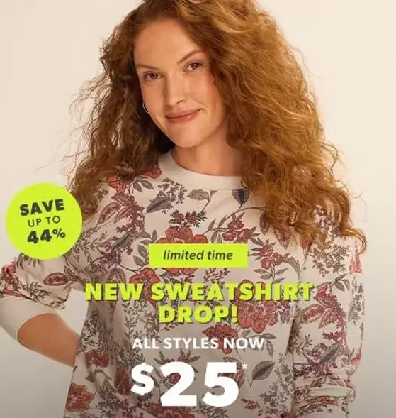 Outlet Shoppes of the Bluegrass ::: $25 Sweatshirts